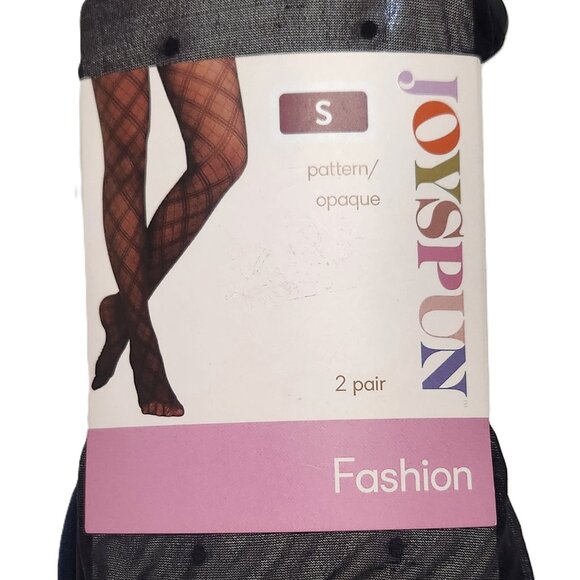 Joyspun | Accessories | Joyspun Women High Waist Dot And Opaque Sheer Tights 2pack Sizes S ...